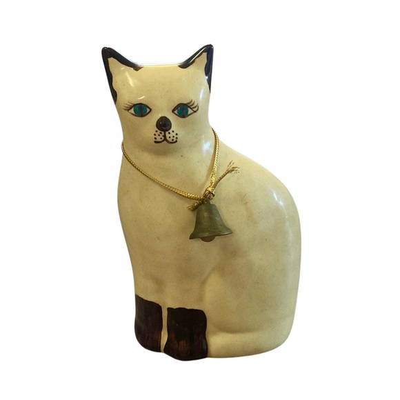 Other | Vintage Hand Painted Siamese Cat Figurine | Poshmark